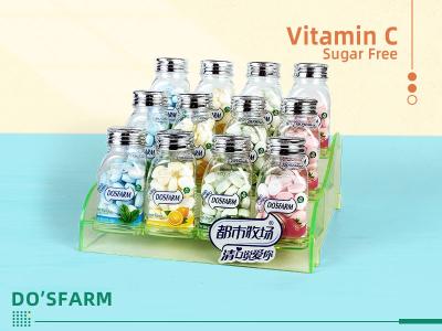 Sugar free Low Fat candy Bottle Pack Vitamin C Low Cal Mint Candy Cooling Mint