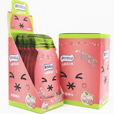 China Sabor refrigerando Sugar Free Mint Candy do pêssego em doces duros portáteis da vitamina C do bloco do saquinho à venda