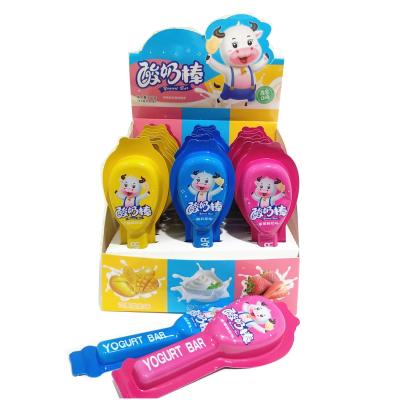 China 15g Mango Jelly Candy With Deep Yogurt Flavor Gelatin Free Gummy Low Cal Snack for sale