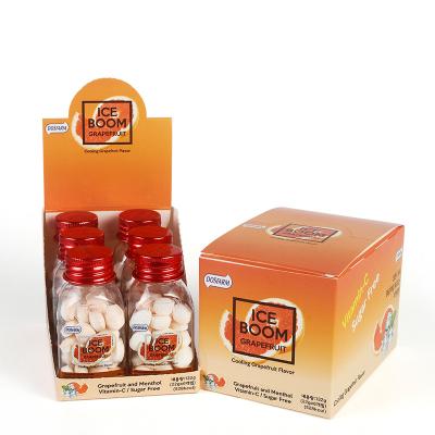 China Diabetic Sugar Free Compressed Candy Bottle Packed Grapefruit Flavor for sale