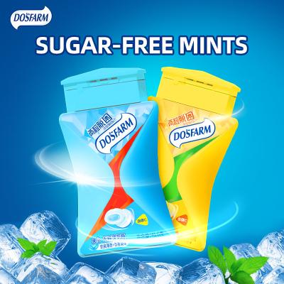 China 41.6g Sugar Free Low Calorie Mints With Passion Fruit Portable Cooling Breath Freshener for sale