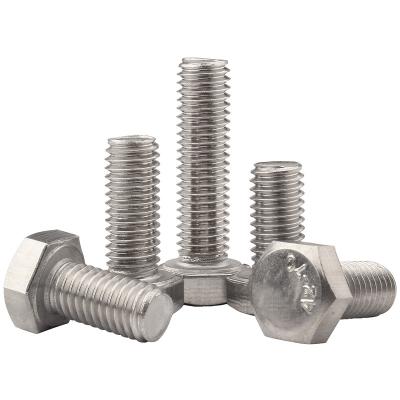 Cina Bolt e dadi di acciaio inossidabile DIN933 SS304 A2-70 M6 M8 M10 M12 M16 per l'industria generale in vendita