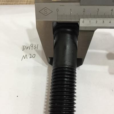 Cina Zinc giallo ANSI Hebei Fastener Grade 4.8/8.8/10.9 M6 M8 M10 M12 M16 DIN933 Hex Bolt in vendita