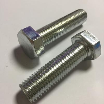 Cina Hebei Fastener DIN Standard UNC UNF Hex Bolt 1/2 3/8 1/4 5/16 Grado 4.8/8.8/10.9 ASTM/BSW in vendita