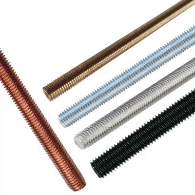 Cina Acciaio inossidabile in ottone 304 316 A2 A4 Gr 4.8 8.8 Plain Black Zinc Plated HDG DIN975 DIN976 Threaded Rod M4-M48 in vendita