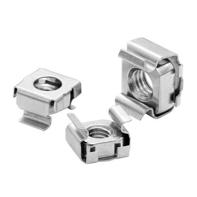 China Automobiele industrie 304 roestvrij staal Clamp Nut Floating Square Nut Sheet Fastener Te koop