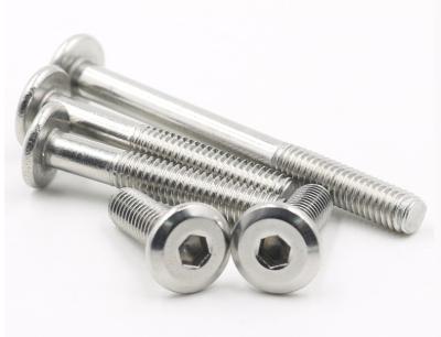 Cina DIN7420 Flat Round Head Hexagon Socket Screw per mobili in legno in vendita
