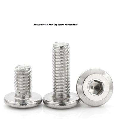 Cina DIN7420 Flat Round Head Hexagon Socket Screw per mobili in legno in vendita