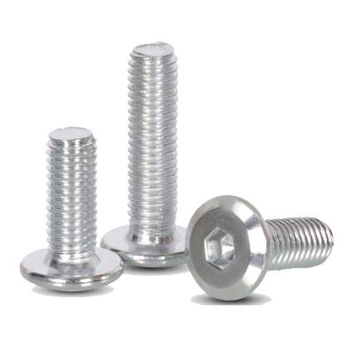 Cina DIN7420 Flat Round Head Hexagon Socket Screw per mobili in legno in vendita