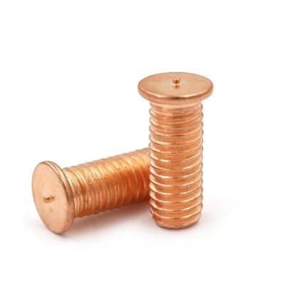 Chine Pièces non standard de précision Service OEM Acier Plaqué en cuivre Stud Un point de soudage vis 3mm-50mm Longueur à vendre