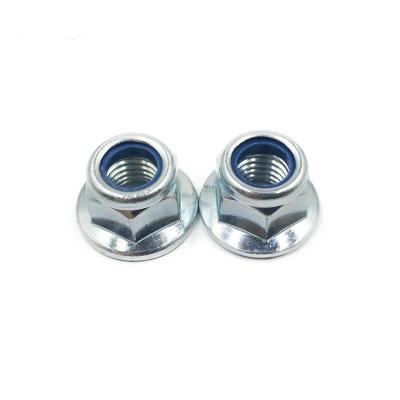 Cina M2-M100 Hex Flange Nylock Nut Fornitura diretta Miglior con Zn HDG Finitura nera in vendita