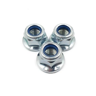 Cina M2-M100 Hex Flange Nylock Nut Fornitura diretta Miglior con Zn HDG Finitura nera in vendita