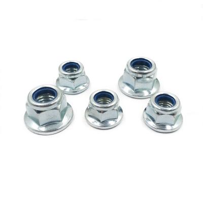 Cina M2-M100 Hex Flange Nylock Nut Fornitura diretta Miglior con Zn HDG Finitura nera in vendita