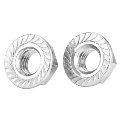 Cina 304 acciaio inossidabile Hexagon Spline Flange Nut DIN6923 Nylon Lock Building Essential in vendita