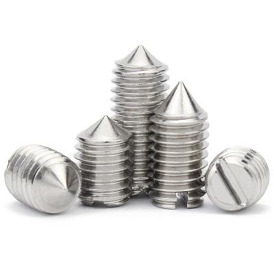 Cina Alto resistenza ossido nero rotondo Flat End Slotted Machine Set Screw con Custom Common in vendita