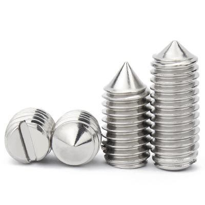 Cina Alto resistenza ossido nero rotondo Flat End Slotted Machine Set Screw con Custom Common in vendita
