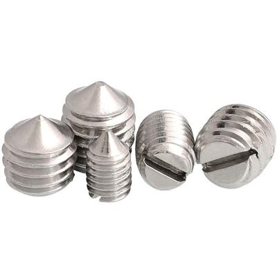 Cina Alto resistenza ossido nero rotondo Flat End Slotted Machine Set Screw con Custom Common in vendita