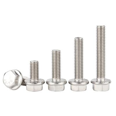Cina Acciaio inossidabile A2 70 A4 80 Hex flange bullone DIN6921 Fornitura diretta per e finitura semplice in vendita