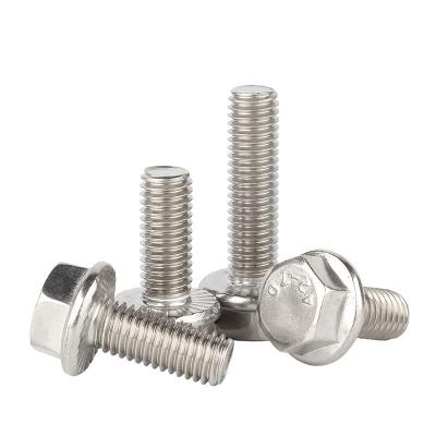 Cina Acciaio inossidabile A2 70 A4 80 Hex flange bullone DIN6921 Fornitura diretta per e finitura semplice in vendita