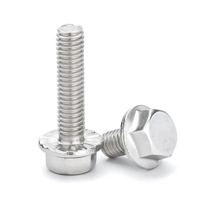 Cina Acciaio inossidabile A2 70 A4 80 Hex flange bullone DIN6921 Fornitura diretta per e finitura semplice in vendita