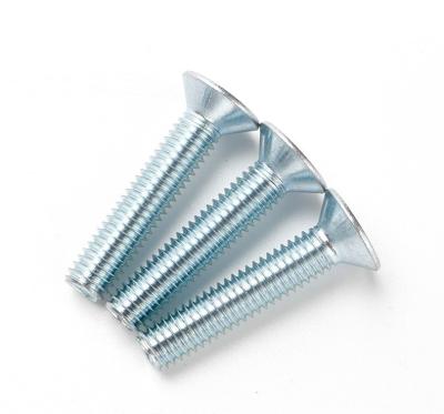 Cina Fabbricazione a mano diretta bianco blu zincato DIN7991 CSK Flat Head Hex Socket Bolt Screw in vendita