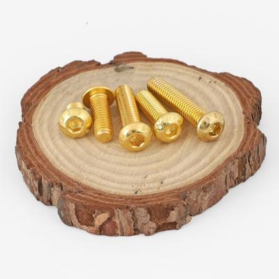 Cina M5-M100 rame ottone ISO7380 Hex Socket Button Head Security Cap Screw Bolt per industria in vendita