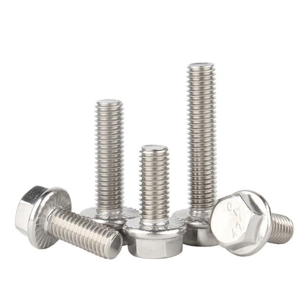 Quality M5-M100 Mechanical Flange Screw with Galvanized Outer Hexagon and Anti-Skid Surface for sale