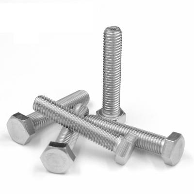 Cina DIN933 Acciaio standard ad alta resistenza a denti completi Esternal Hexagon Bolt Hot Dip Galvanized in vendita