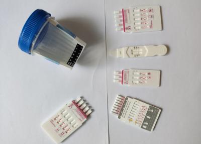 中国 薬物乱用テスト キット5のパネルの薬物検査4mmのストリップの高精度な人間の尿検査 販売のため