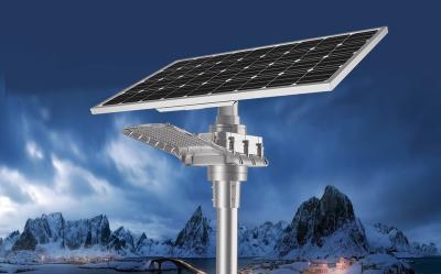 China De commerciële Zonnebewegingssensor steekt Openlucht Geïntegreerde 14400lm-Straatlantaarn aan Te koop