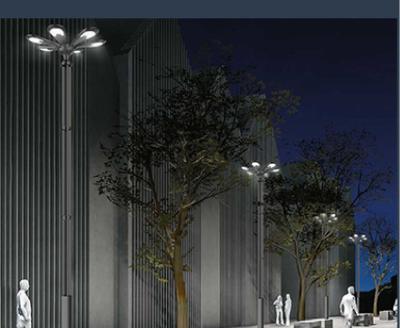 China Die Casting Aluminum LED Outdoor Garden Solar Light All In One Street Light 48W 96W For Courtyards for sale