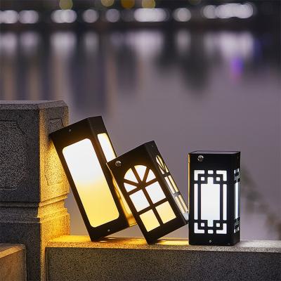 Cina Luci solari della posta della piattaforma del paralume all'aperto per il cortile del portico del patio delle decorazioni in vendita