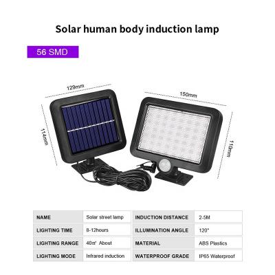China Ip65 integreerde Muur Opgezette Zonnevloed Lichte Bewegingssensor 100w 200w Te koop