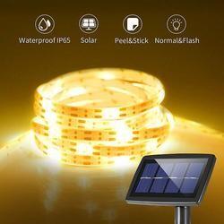 Cina luce di striscia solare di 5m 10m LED 2700K impermeabile flessibile per la decorazione dell'iarda avvolta albero in vendita