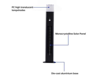 China 200lm IP65 Solar Lawn Outdoor Light Motion Sensor Street Lights App Control 4000mAh for sale