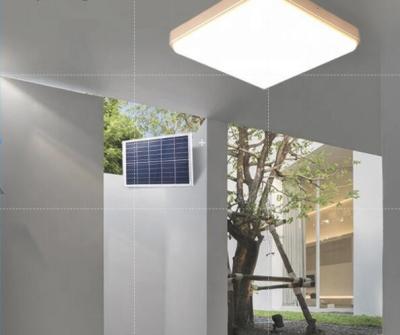 China Square Alu 6000K Solar Power Shed Lights Eye Protection Solar Indoor Lights For Gazebo for sale