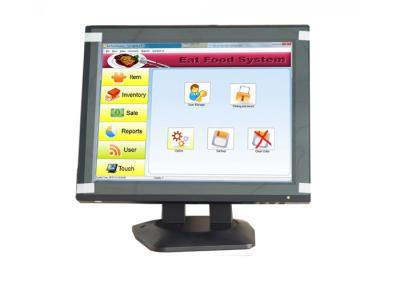 Cina A quattro vie a 12 pollici del quadrato di posizione del monitor LCD resistente del touch screen con l'interfaccia VGA/di USB in vendita