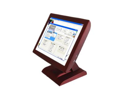 Cina Colore rosso a 15 pollici Fanless di alta luminosità del monitor del touch screen di posizione di AIO in vendita