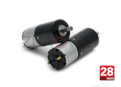 Cina Piccola dimensione 28mm 24 motori dell'ingranaggio di CC di volt con il cambio a bassa velocità del metallo in vendita