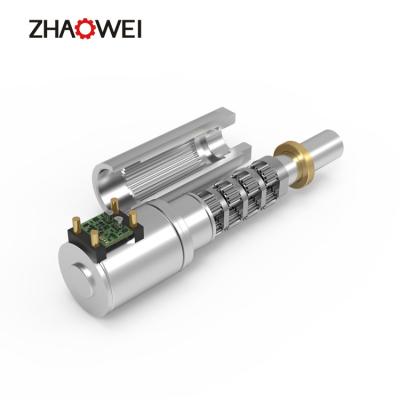 China Micro caixa de engrenagens ZWBMD004004-125 planetária de baixo nível de ruído com diâmetro deslizante 4mm 12rpm do Gearmotor à venda