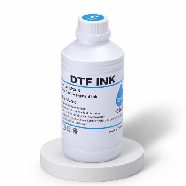 Quality 7CH Cyan DTF Printer Ink 1000ml for Epson I3200 XP600 High-Speed Printing for sale