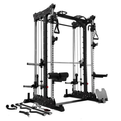 China Qingdao Port Loading 3 in 1 Combo Power Rack mit Smith Maschine Funktion angepasst zu verkaufen