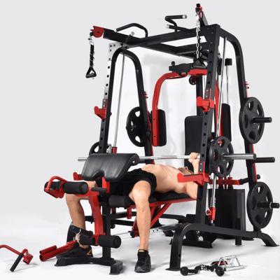 China Men's 70 Unit 9010DE Body Building Fitness Machine Gym Smith Machine with Weight Stack for sale