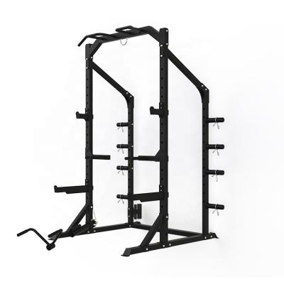 Cina Allenatore multifunzionale Smith Machine Cable Crossover Gym con e design grigio/nero in vendita