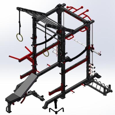 China Power Rack for Multi-functional Heavy Duty Workout Dimension 2470*330*220mm N.W. 70kg for sale