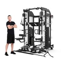 China Multi Function Smith Machine in Silver Grey for Home Gym Equipment for sale