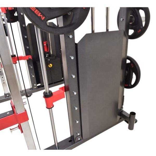 Quality 2024 Men's Black Matt 3 In 1 Fitness Power Rack Multi Functional Trainer Smith for sale