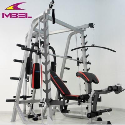 China 152 kg NW Grijs/Zwart Gymtoestel Smith Machine voor Krachttraining Te koop