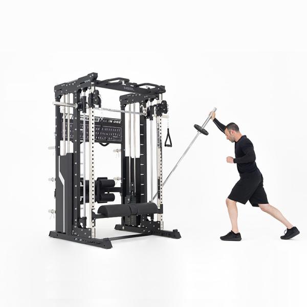 Quality Multi Functional Smith Machine Integrated Gym Trainer for Home and Gym Exercises for sale