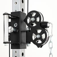 China Full Smith Machine Powertec Gym All In One Exercise Equipment With Weight Stack Black Multi Function Station for sale